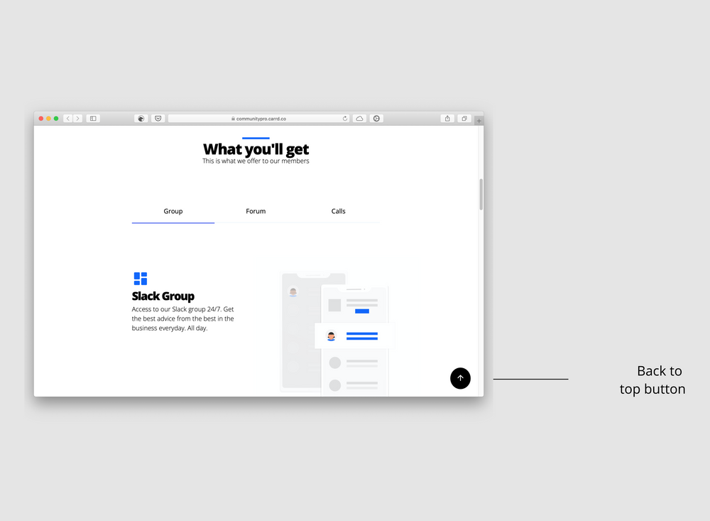 Tutorial: Make a Back to Top Button on your Carrd.co website