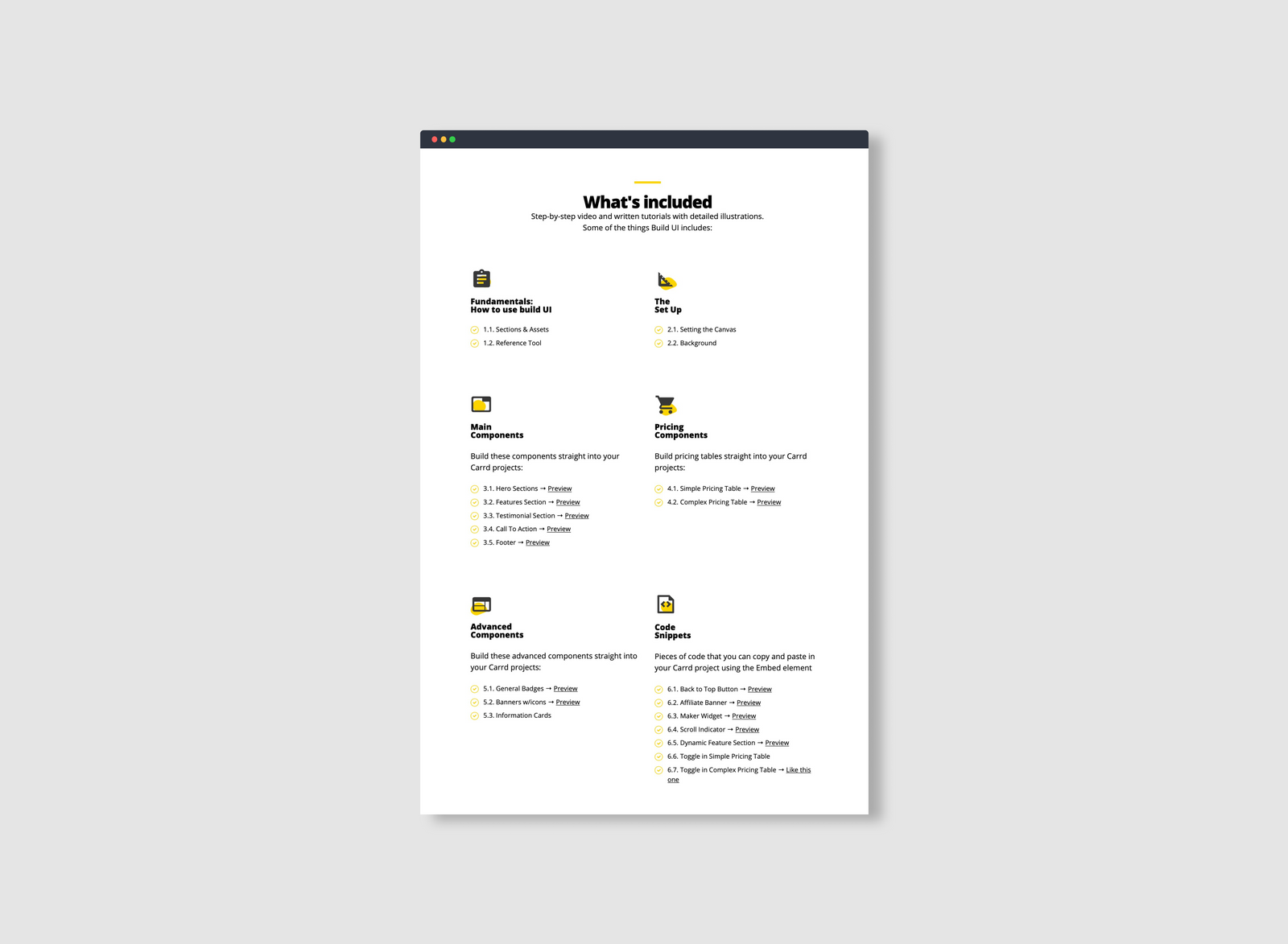 Redesigning the Build UI landing page